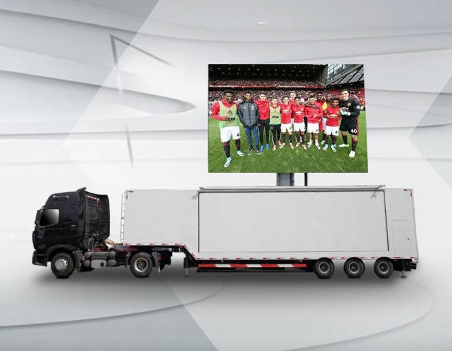 Integrate support and lifting system, make sure LED screen visual range ...