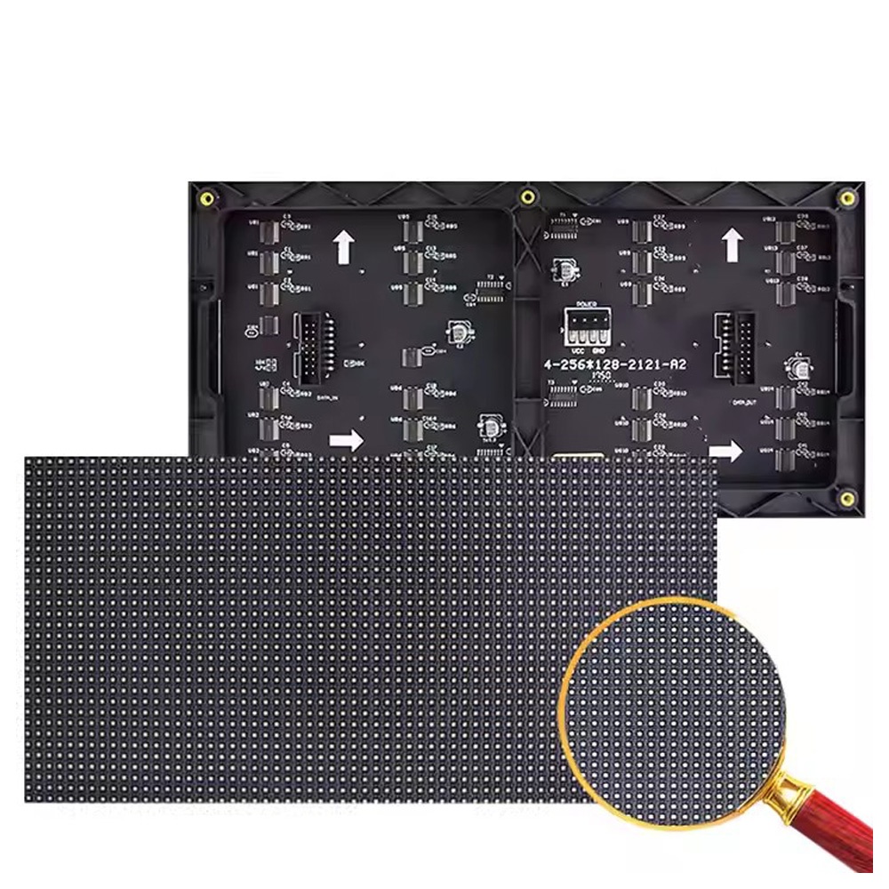 256x128mm Pixel Indoor P4 LED Display Module RGB Led Video Panel Screen ...