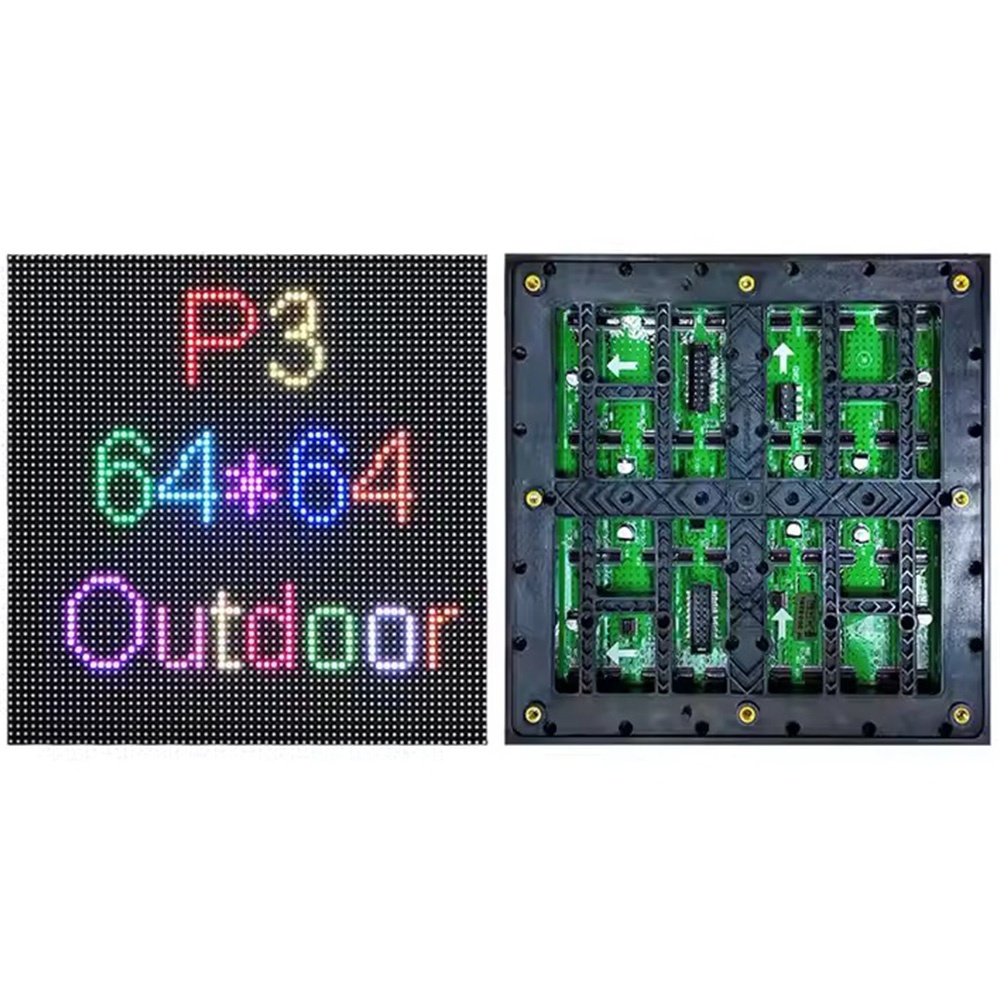 HD 3mm SMD RGB Full Color P3 Outdoor LED Display Module 192x192 64x64 ...