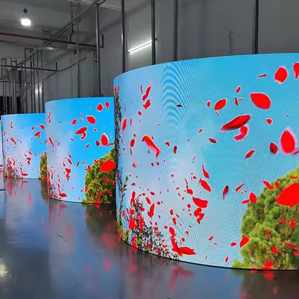 Outdoor Capacitive Circular Curved P4p 320x160mm Soft Led Module ...