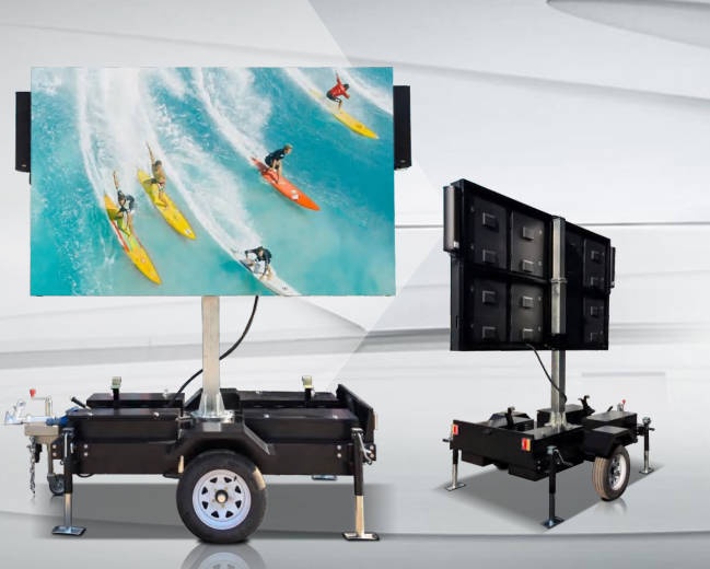 ST3 sign advertising billboard mobile led screen trailer