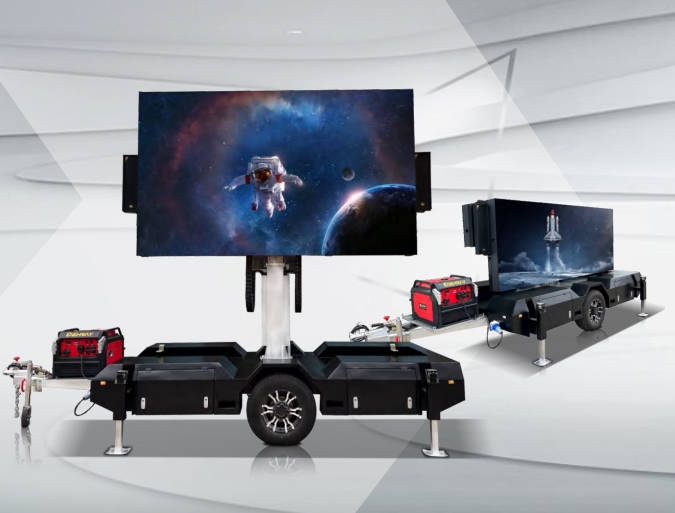 Bluestar 2025W HW6 Mobile LED Advertising Trailer Commercial Mobile ...