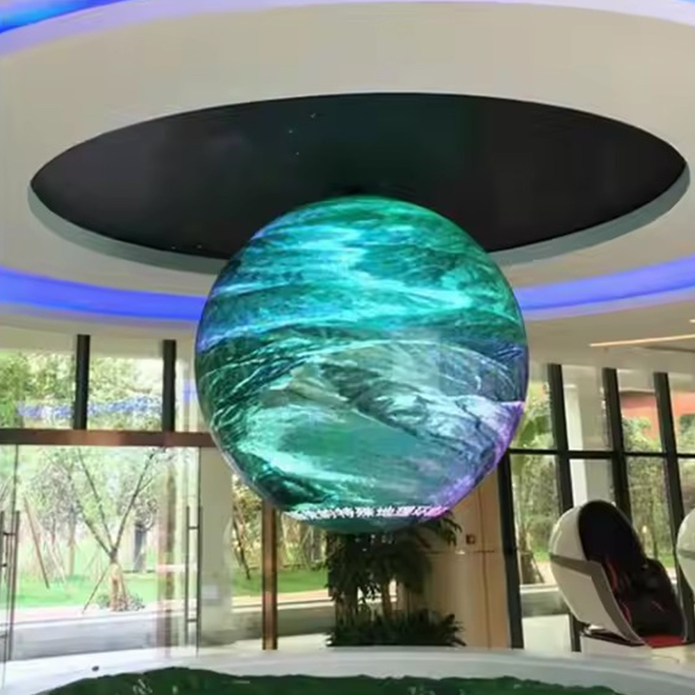 Customized Dimension Sphere Screen Indoor Advertising Spherical Video ...